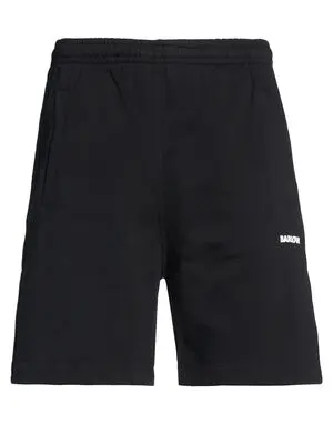 BARROW Cotton French Terry Shorts - Black