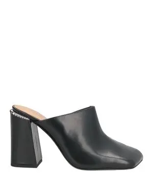 Ash Calfskin Pointed Toe Mules