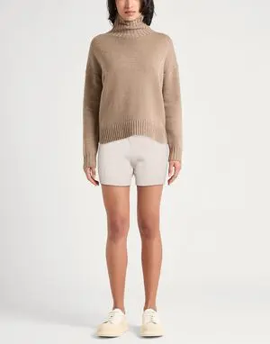 ROBERTO COLLINA Hot Pants In Light Wool And Cashmere - Grey