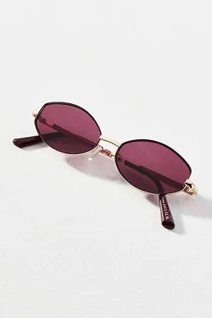 AIRE Objective Slim Oval Lens Sunglasses - Purple