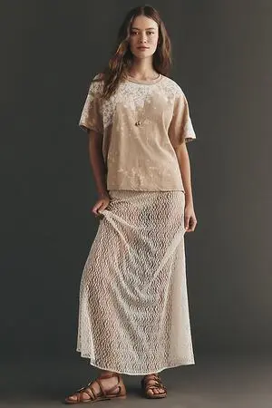 PILCRO Doily Boyfriend T-shirt
