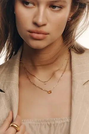 Anthropologie Initial Pendant Necklace A