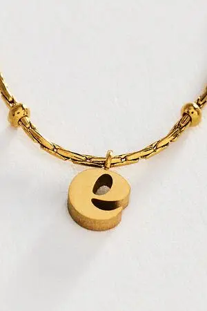 Anthropologie Monogram Necklace - E