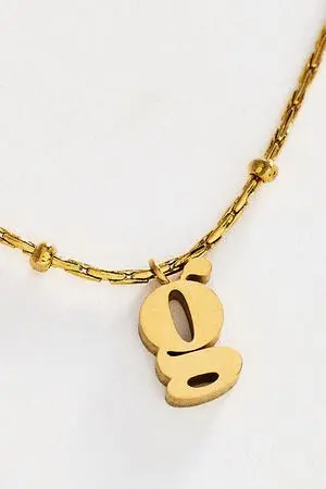 Anthropologie Monogram Necklace - G