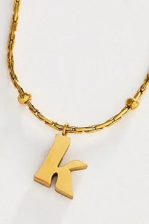 Anthropologie Monogram Necklace - K