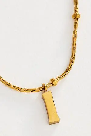 Anthropologie Monogram Necklace - L