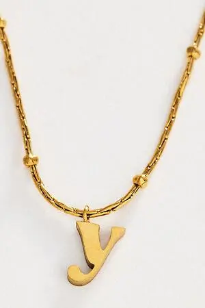 Anthropologie Monogram Necklace - Y