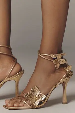 Maeve 3d Flower Ankle-strap Heels