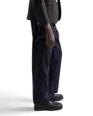 Prada Technical Cashmere Wide Leg Pants