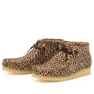 Clarks Leopard Wallabee Boot