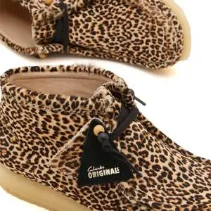Clarks Leopard Wallabee Boot