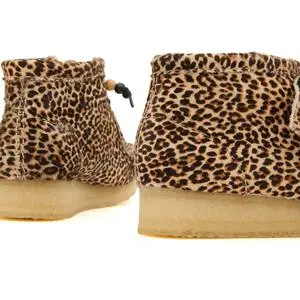Clarks Leopard Wallabee Boot