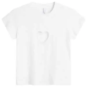 SKIMS Worn In Jersey Baby T-shirt - Snow