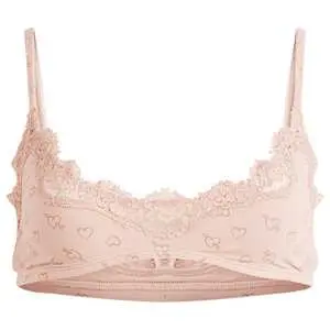 SKIMS Fits Everybody Lace Scoop Bralette - Mica Sketched Hearts