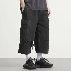 Balenciaga Ripstop Cropped Cargo Pants