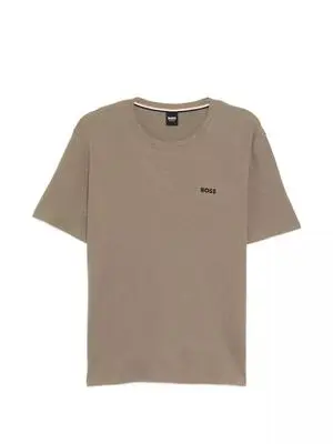 BOSS Logo-embroidered Waffle T-shirt