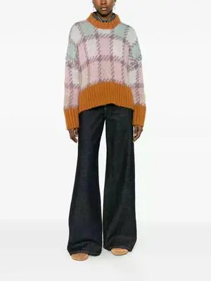 Marni Checked Long-sleeve Sweater