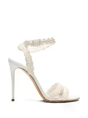 Casadei Avenida Julia Heeled Sandals - White