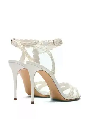 Casadei Avenida Julia Heeled Sandals - White