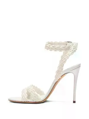 Casadei Avenida Julia Heeled Sandals - White