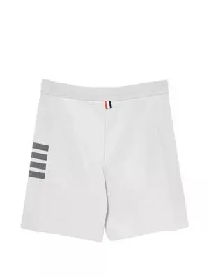 Thom Browne Striped Cotton Shorts - Grey