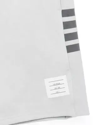 Thom Browne Striped Cotton Shorts - Grey