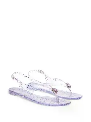 Casadei Jelly Glittered Sandals