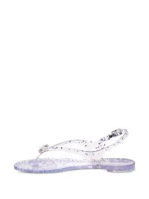 Casadei Jelly Glittered Sandals