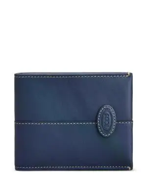 TOD'S Logo-patch Cardholder - Blue