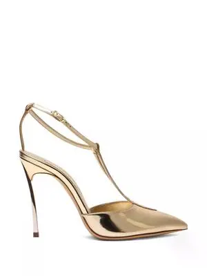 Casadei Gold Tone Pumps