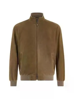Boggi Milano Suede Bomber Jacket