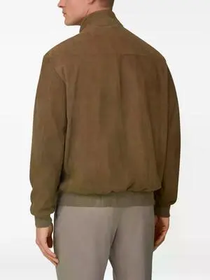 Boggi Milano Suede Bomber Jacket