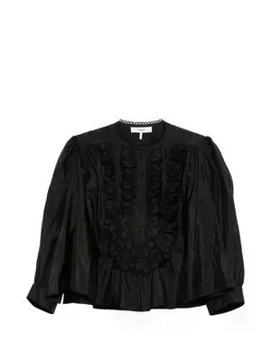 Chloé Ruffled Bib Blouse