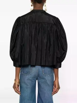 Chloé Ruffled Bib Blouse