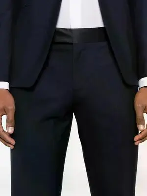 LARDINI Satin-trim Suit