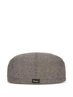 Borsalino Cesare Houndstooth Cap