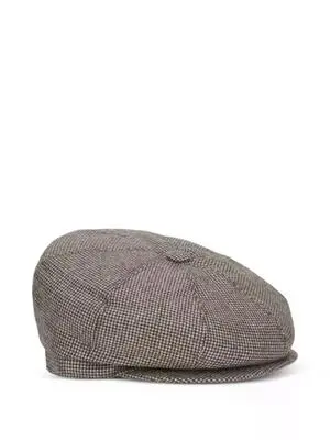 Borsalino Cesare Houndstooth Cap