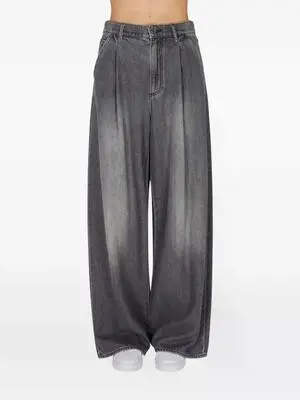 Armani Exchange Pleated Wide Leg Trousers