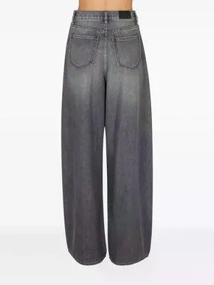Armani Exchange Pleated Wide Leg Trousers
