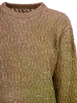 Brunello Cucinelli Openwork Crew-neck Sweater