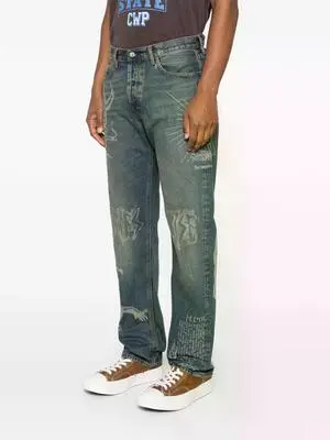 Aries Metal 00`s Lilly Straight-leg Jeans