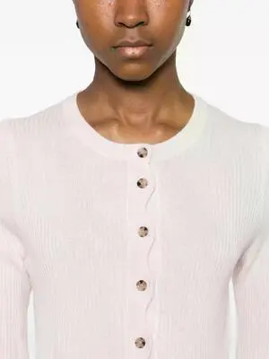 ALLUDE Ribbed Cardigan