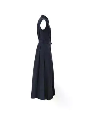 Brunello Cucinelli Sleeveless Belted Maxi Dress - Blue