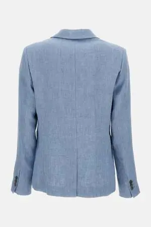 PAROSH Linen Blend Blazer