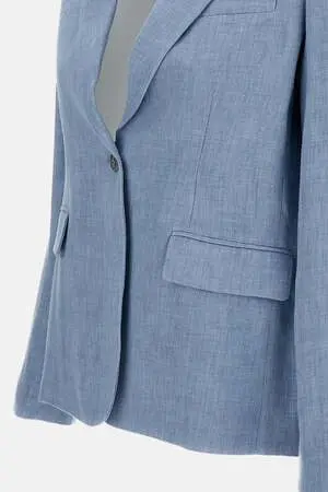 PAROSH Linen Blend Blazer