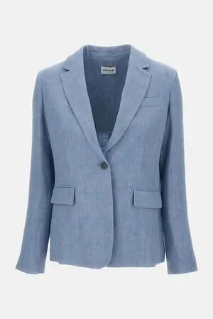 PAROSH Linen Blend Blazer