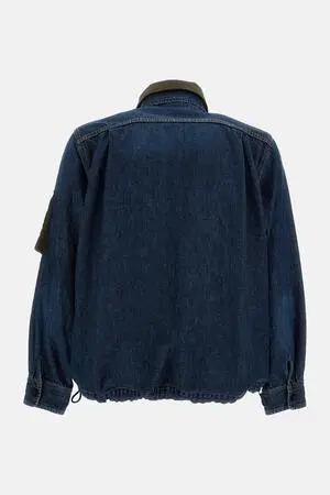 Sacai Denim And Nylon Twill Jacket