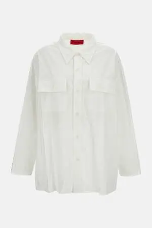 THELATEST Daria Crinkled Shirt - Bianco