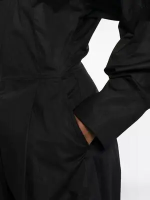 THELATEST V-neck Long-sleeved Jumpsuit - Black