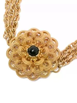 Chloé Karl Flower-pendant Chain Necklace